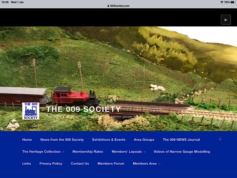 New website for the 009 Society – Narrow Gauge Railway Modelling